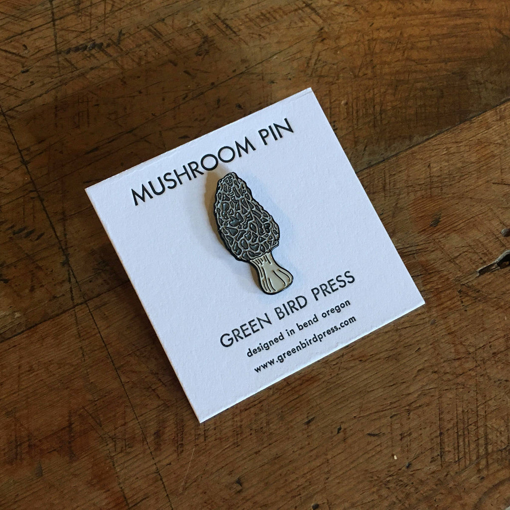 Morel Mushroom Enamel Pin – Cabin Fever Outfitters
